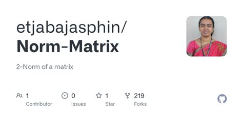 Github Etjabajasphinnorm Matrix 2 Norm Of A Matrix