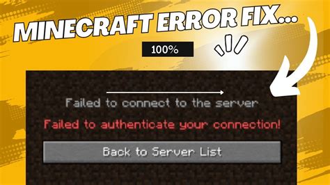 How To Fix Minecraft Failed To Authenticate Your Connection Easy