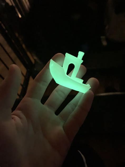 First Print With Glow In The Dark Filament R 3dprinting