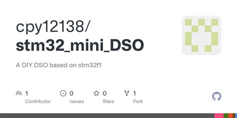 Github Cpy12138stm32minidso A Diy Dso Based On Stm32f1