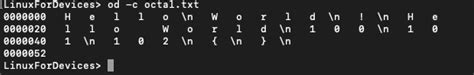 The Od Command In Linux How To Perform An Octal Dump In Linux