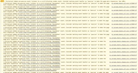 Consider Violation Warning For Event Listeners SpreadJS SpreadJS MESCIUS Forums