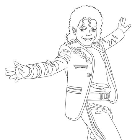 Printable Michael Jackson Coloring Pages 2025
