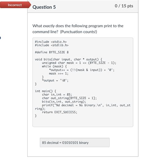 solved what exactly does the following program print to the