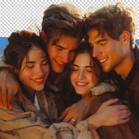 Premium Psd Embracing Bonds Celebrating Friendship Day