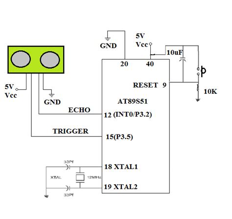 Ultrasonic Hc Sr04 With 8051 Best Embedded Projects