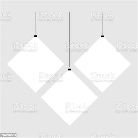 포스터 모형 매달려 종이 빈 클립 페이지 배경 템플릿 시트 벡터 일러스트 프레임 0명에 대한 스톡 벡터 아트 및 기타 이미지