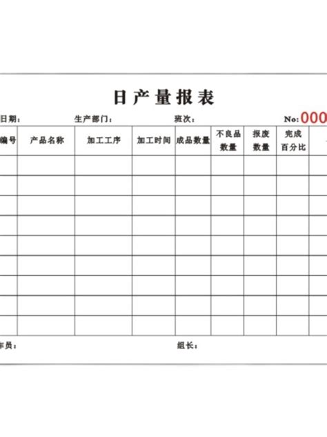 产量报表图片产量表大山谷图库