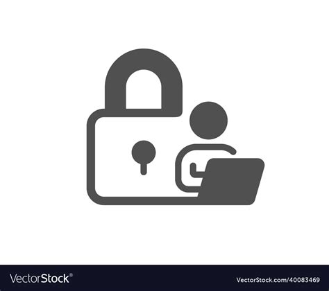 Lock Icon Security Access Sign Royalty Free Vector Image