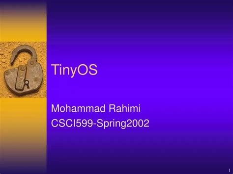 Ppt Tinyos Powerpoint Presentation Free Download Id 767864