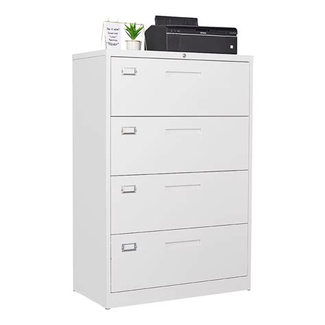 Stani Lateral File Cabinet With Lock Drawer Lockable Filing Large Metal Storage For Hanging
