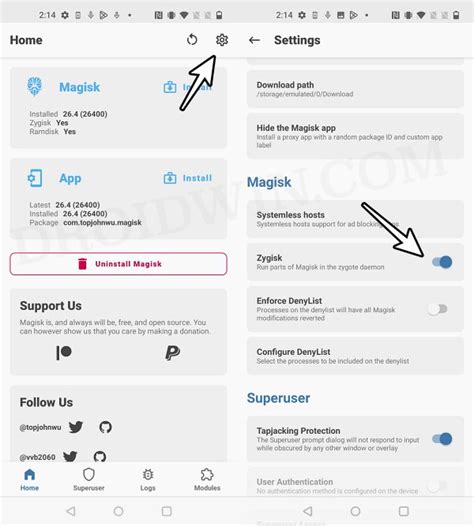 How To Enable Zygisk In KernelSU And APatch DroidWin