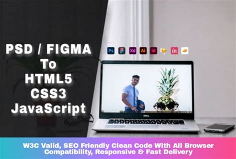 Convert Psd To Html Figma Ai Xd Png Pdf Jpeg To Html Css By Mahedialam Fiverr