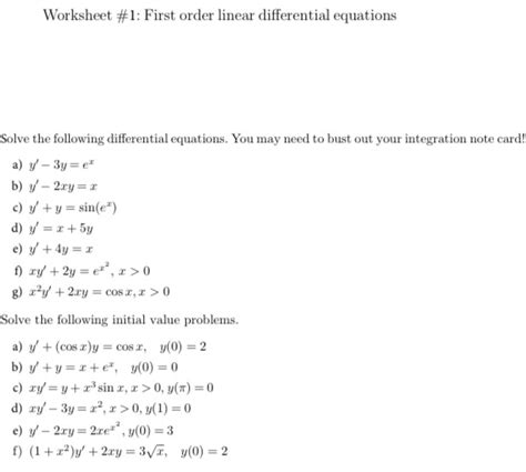 Solved Math 12 Worksheet 9 Improper Integrals And