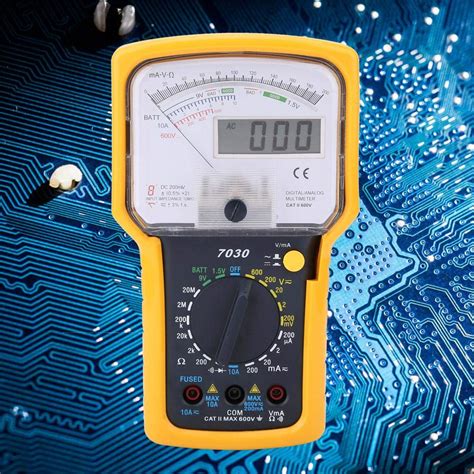 Kt7030 Analog Multimeter 2 In 1 Synchronous Dual Display Digital Multimeter Measure Ac Voltage