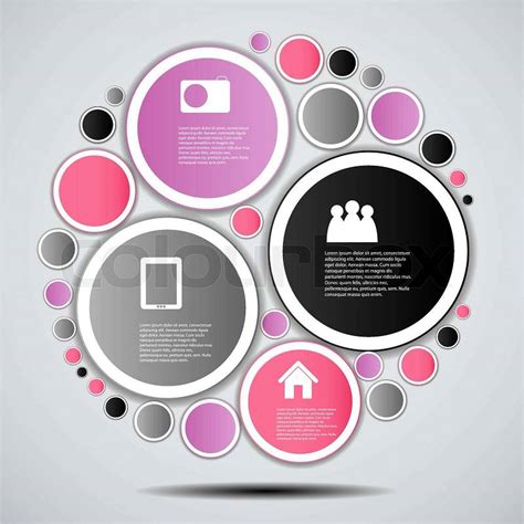 Infographic Business Template Vector Illustration Colourbox
