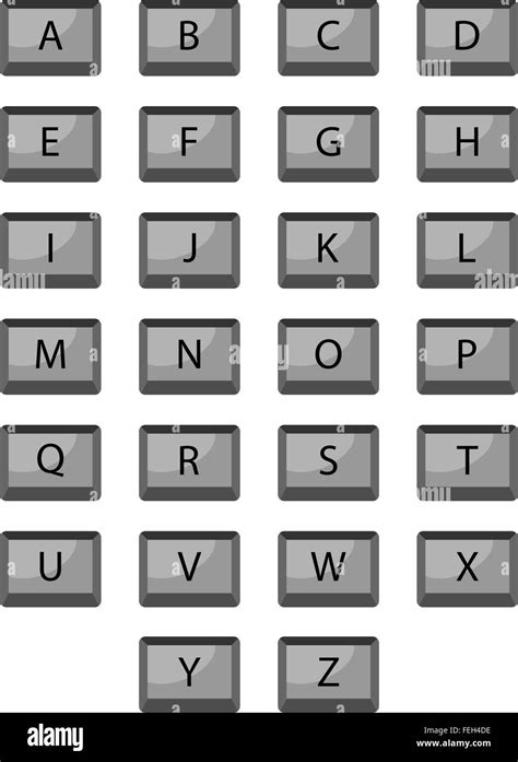 Alphabet Keyboard Buttons Keyboard Abc Alphabet Button Text Computer