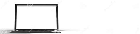 A Laptop Is Open And The Screen Is Blank Stock Illustration Illustration Of Concept Website