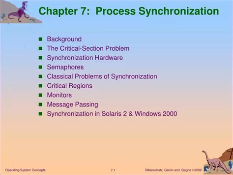 Ppt Chapter 7 Process Synchronization Powerpoint Presentation Free Download Id 582538