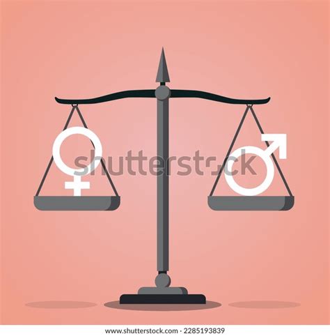 Scale That Weighs Male Female Symbols Stock Vector Royalty Free 2285193839 Shutterstock