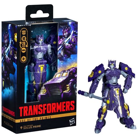 Transformers Age Of The Primes Deluxe Class The Thirteen Solus Prime 5 5 Inch Converting Action