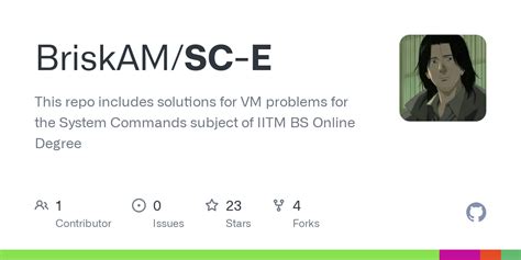 Github Briskamsc E This Repo Includes Solutions For Vm Problems For The System Commands