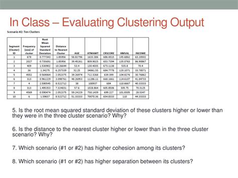 ppt sas homework 4 review clustering and segmentation powerpoint