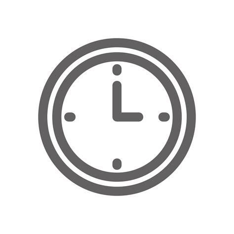 Analog Clock Icon Perfect For Timer Icon Or User Interface Applications Vector Sign And Symbol