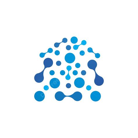 Molecules Logo Vector Design Images Molecule Logo Vector Icon Template Model Background