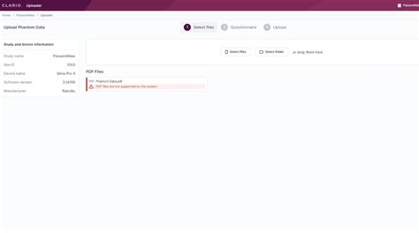 How Do I Upload Phantom Data