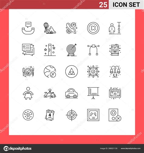 Editable Vector Line Pack Simple Lines Chart Play Customer Remove Stock Vector By ©flatart 366021130