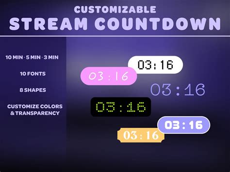 Stream Countdown Timer Customizable 3 Min 5 Min 10 Min Etsy