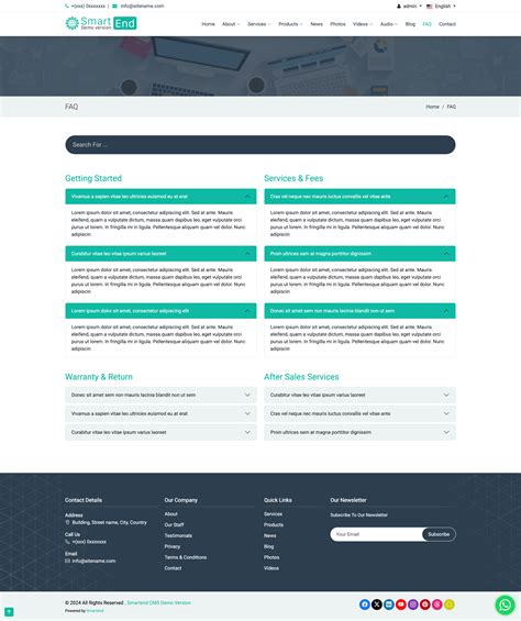 Smartend Cms Laravel Admin Dashboard With Frontend And Restful Api By Smart4ds