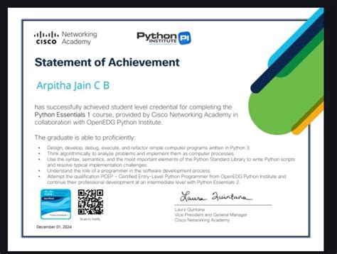 Achievement Unlocked Arpitha Jain C B