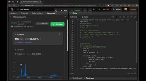Leetcode 2563 Count The Number Of Fair Pairs Binary Search Two Ruslan Tsykaliak