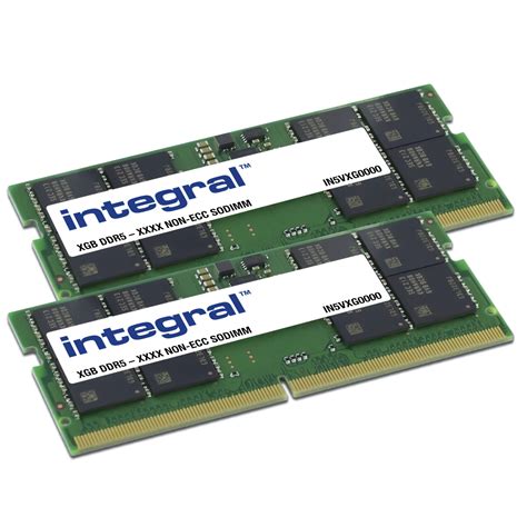 64GB 2x32GB DDR5 5200MHz NON ECC Laptop RAM Integral Memory