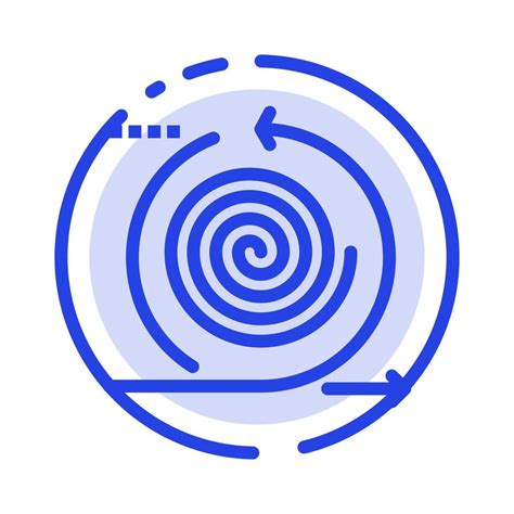 Business Cycles Iteration Management Product Blue Dotted Line Line Icon