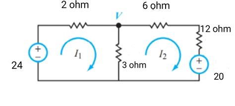 Solved Please Help Apply Mesh Analysis To Find The Mesh Currents In The Circuit Use The