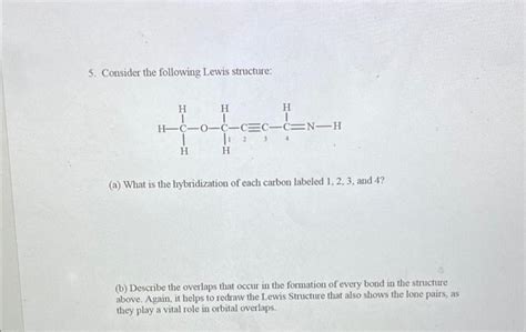Solved Consider The Following Lewis Structure H H H Ii Chegg Com