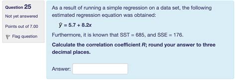 Solved As A Result Of Running A Simple Regression On A Data Chegg