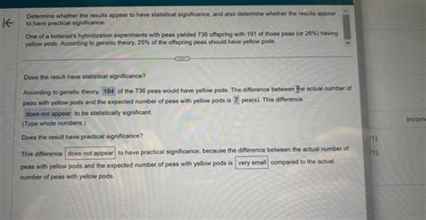 solved determine whether the results appear to have
