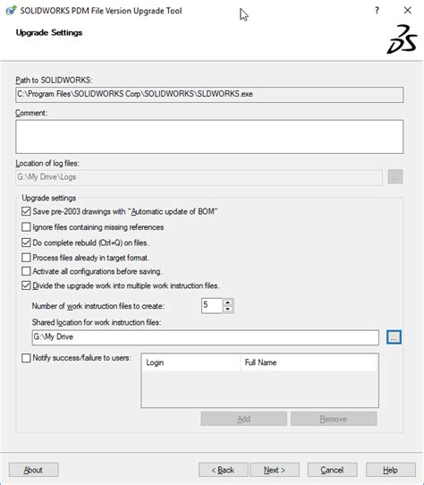 Using The Solidworks Pdm File Version Upgrade Tool