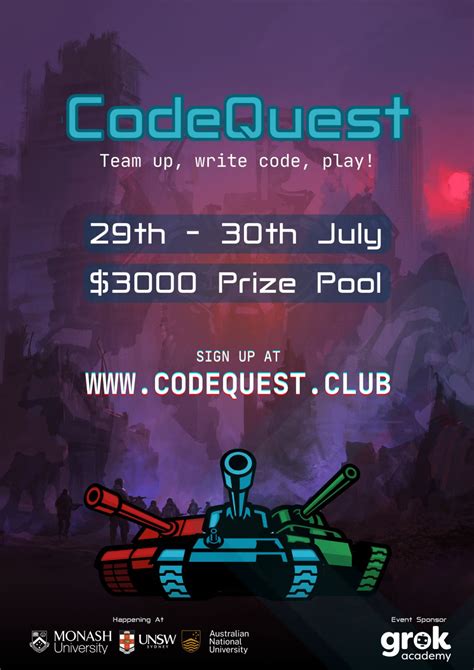 Grok Academy On Linkedin Code Quest Is This Weekend Grok Academy Is Proud To Be A Sponsor Of This…