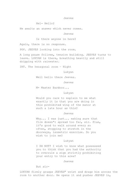 Create A Plan To Support The Writing Of The Script Extract P3