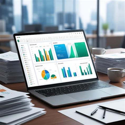 Analyzing Data With Microsoft Excel Premium Ai Generated Image