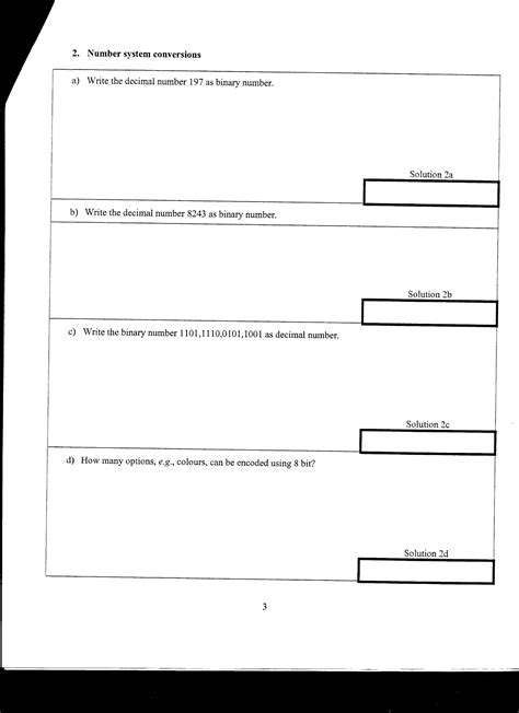 Solved Number System Conversions Write The Decimal Number