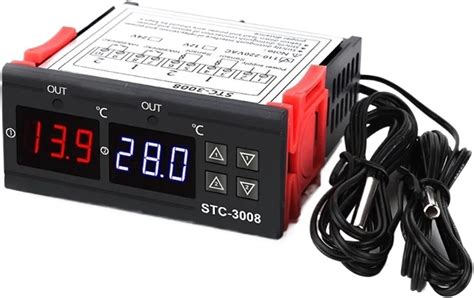 Stc 3008 Dual Digital Temperature Controller Two Relay Output Thermostat Heater With