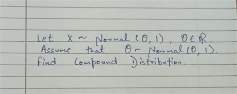 Solved Where X Follows Normal Distribution With Mean As
