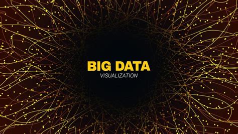 스트림 빅 데이터 입자 기술 배경의 프랙탈 프리미엄 벡터