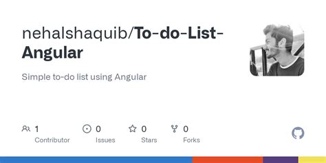 GitHub Nehalshaquib To Do List Angular Simple To Do List Using Angular